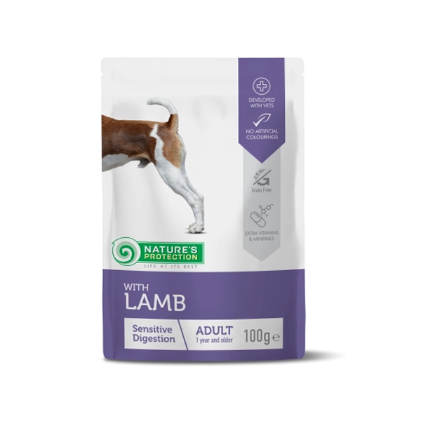 Nature's Protection Dog Adult Lamb 100g Mokra Karma Dla Psa Z ...
