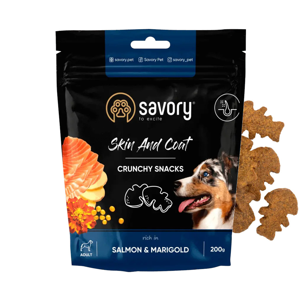 Savory Crunchy Snacks Skin & Coat Pikantne Chrupiące Przysmaki Dla Psa ...