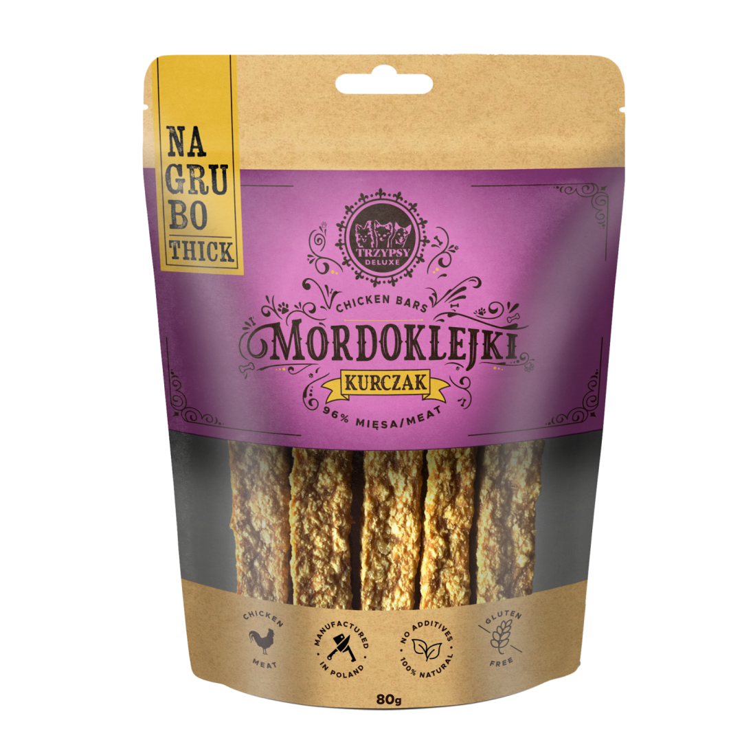 Happy Snacky Przysmak Dla Psa Mordoklejki Z Kurczaka Na Grubo 80g na ...