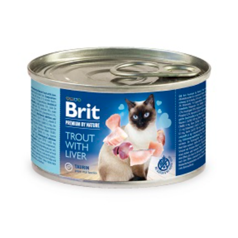 Brit Karma Dla Kotów Dorosłych Z Pstrągiem I Wątróbką W Formie ...