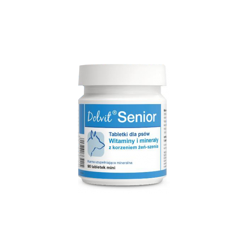 DOLFOS Dolvit Senior Witaminy i Minerały Dla Starszych Psów 90 Tabletek mini na Unizoo.pl