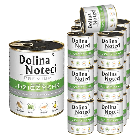 Dolina Noteci Premium Bogata W Dziczyznę Puszka 20x800g Mokra Karma Dla Psa na Unizoo.pl