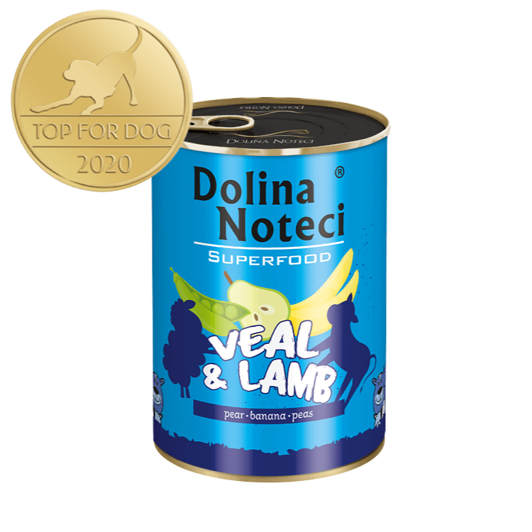 Dolina Noteci Superfood Cielęcina Z Jagnieciną Mokra Karma Dla Psa 400g na Unizoo.pl
