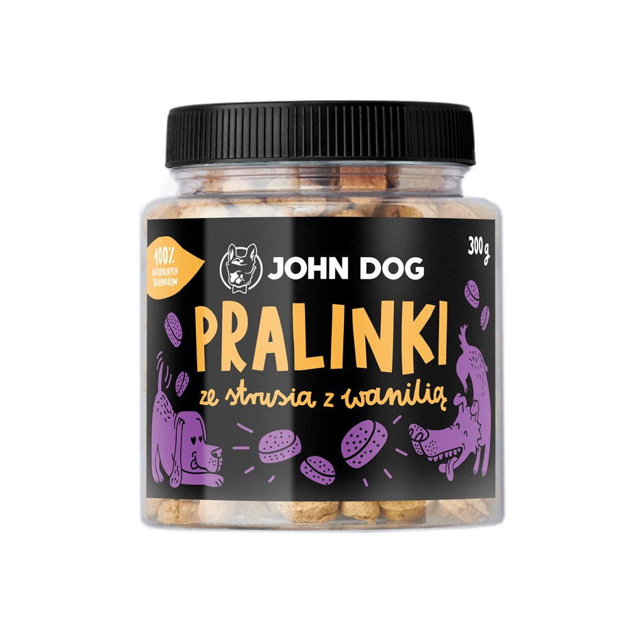 John Dog Przysmak Treningowy Dla Psa Ciastka Pralinki Ze Strusia Z ...