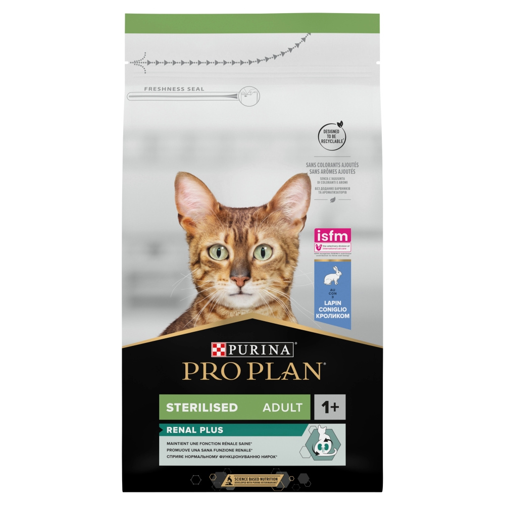 Purina Pro Plan Sterilised Renal Plus Adult Zdrowe Nerki Sucha Karma Dla Kotów z Królikiem 1,5kg ...